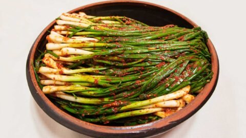 Spring Onion Kimchi - thetastejournal.com